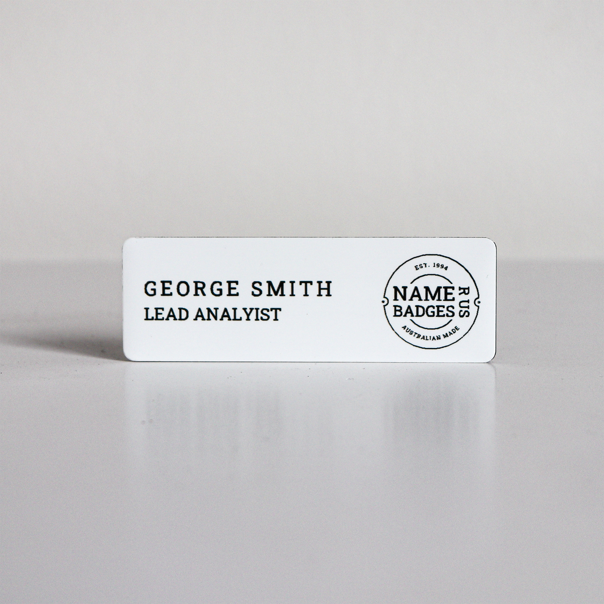 Name Badge with Your Logo & Magnet Attachment – Name Badges R Us