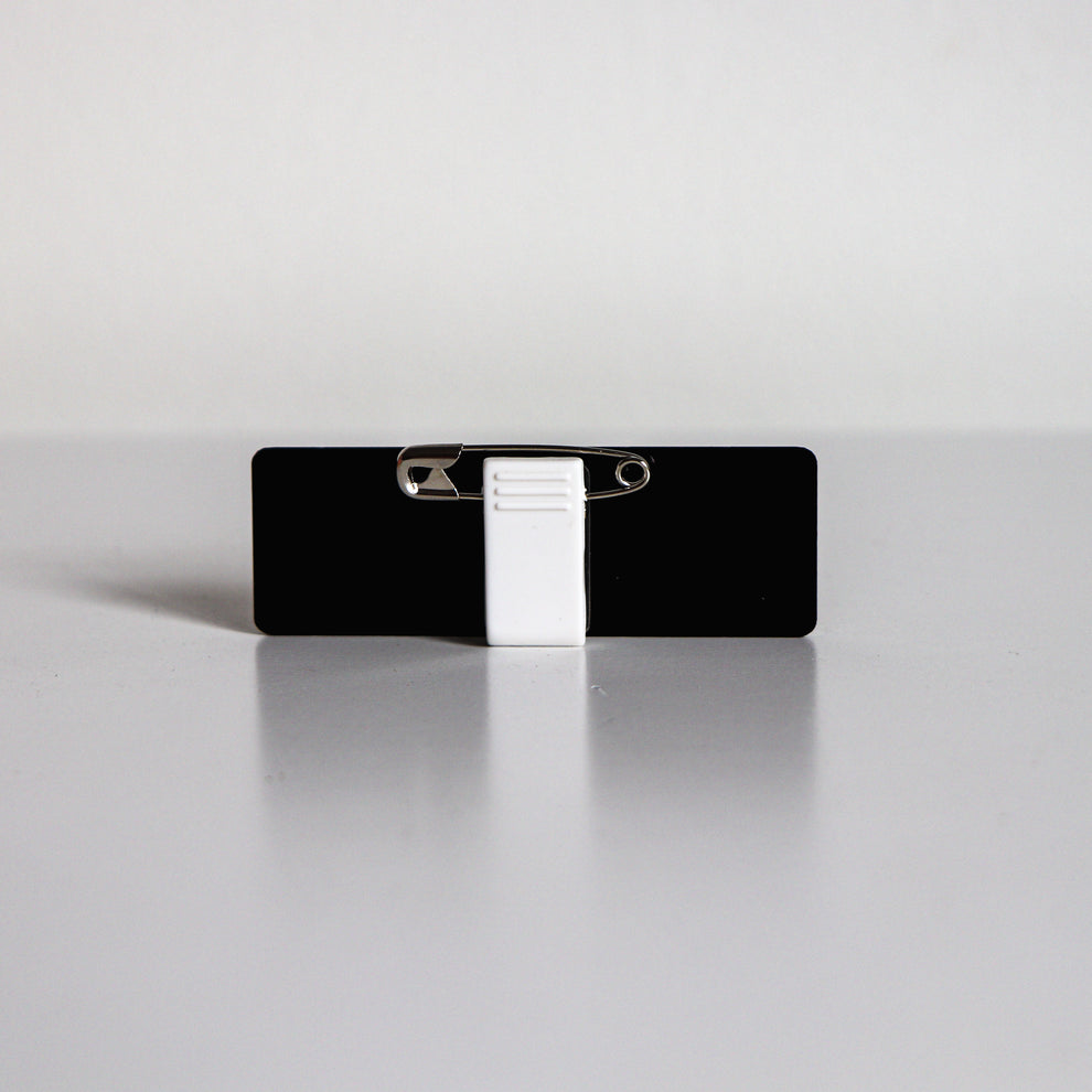 Name Badge with Your Logo & Clip Attachment – Name Badges R Us