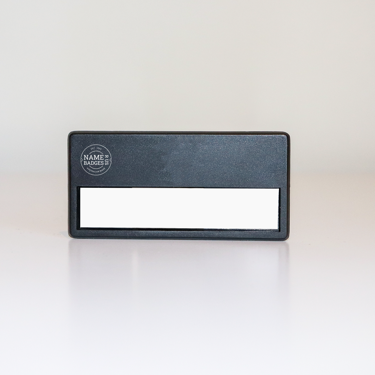 Plastic Name Badge with Replaceable Name Slot – Name Badges R Us