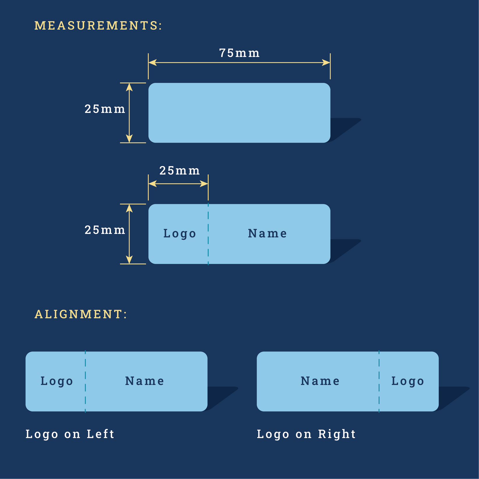 Name Badge with Your Logo & Magnet Attachment – Name Badges R Us