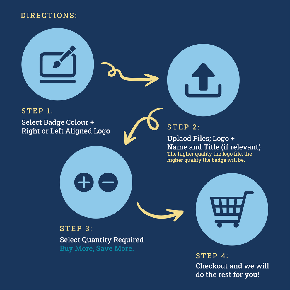 Name Badge with Your Logo & Magnet Attachment – Name Badges R Us